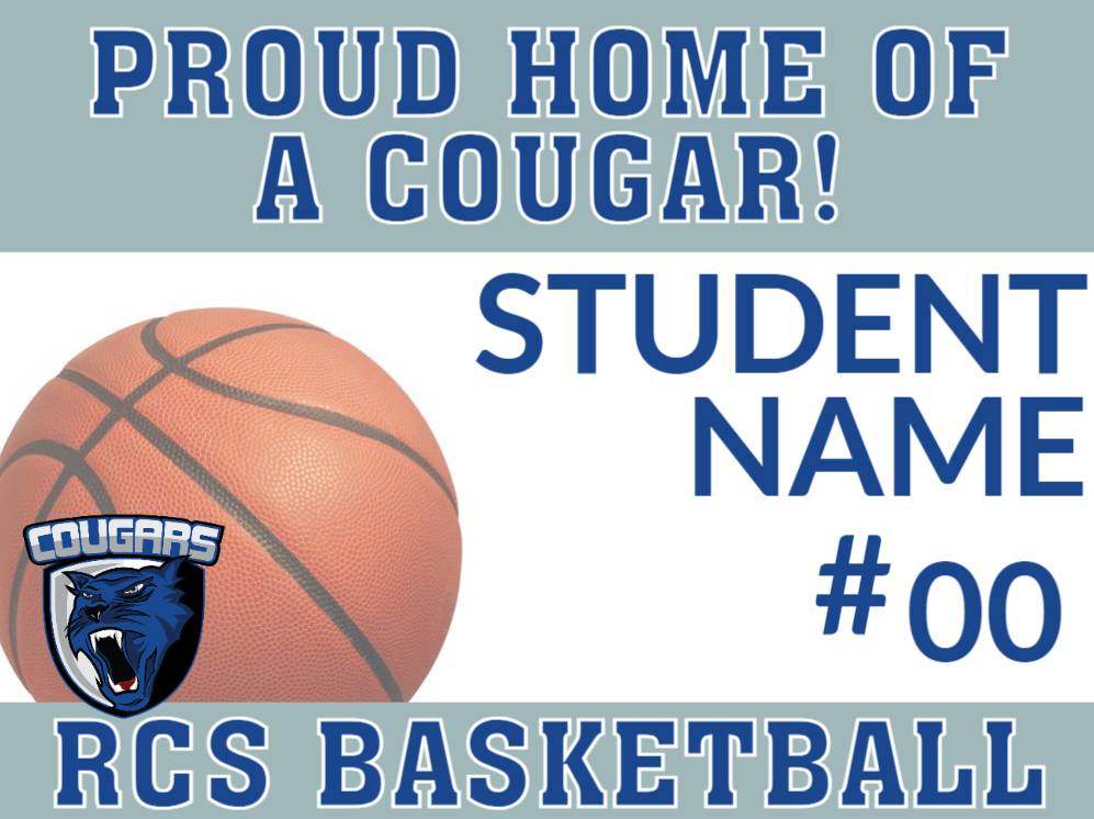 RCS Proud Basketball Yard Sign - MNCPrint.com