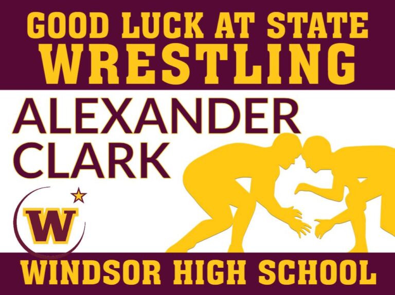 WHS Wrestling State Single Yard Sign | MNCPrint.com