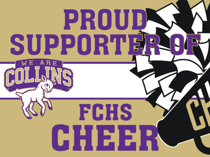 Fort Collins Cheer Yard Sign: Support Your Team in Style
